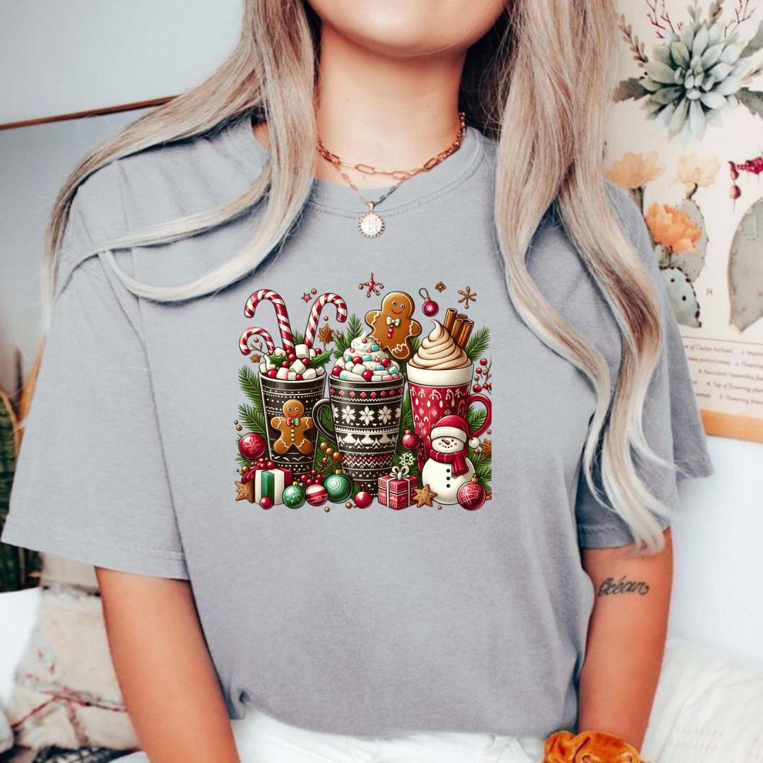 Christmas Hot Chocolate PNG Bundle: Holiday Drink Clipart (digital ...