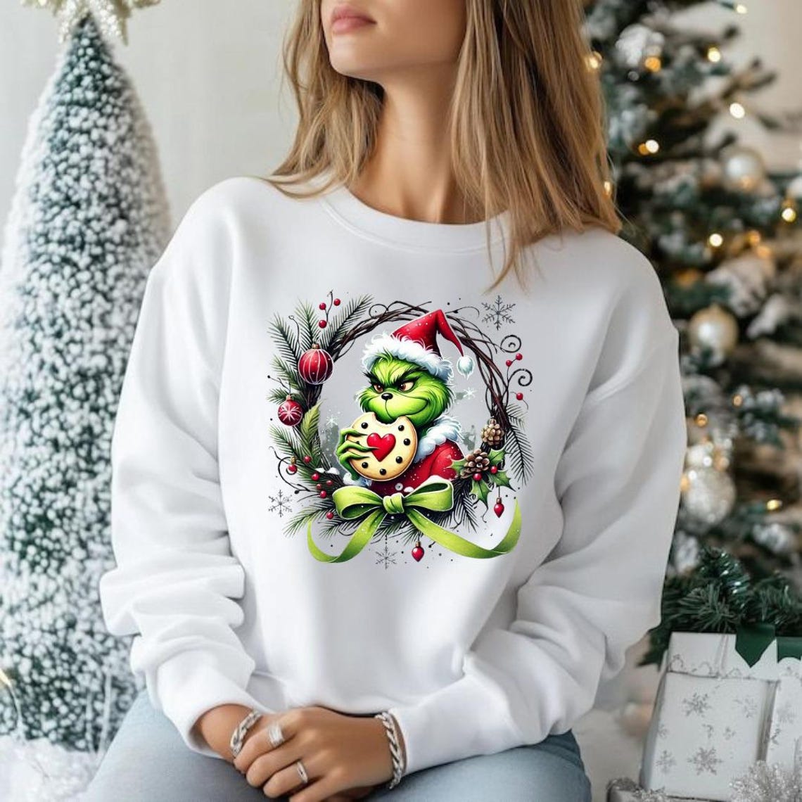Grinch Christmas PNG Bundle – Rhinestone Grinch, Festive Holiday ...
