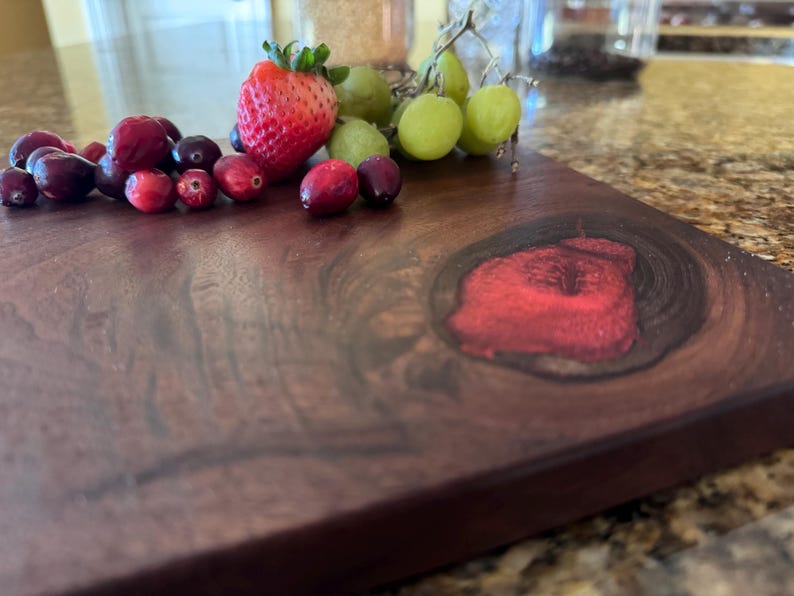 Walnut Charcuterie & Cheese Board With Handle - Etsy