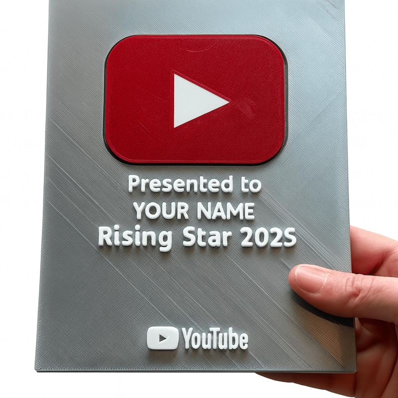 Custom Youtube Plaque - Etsy