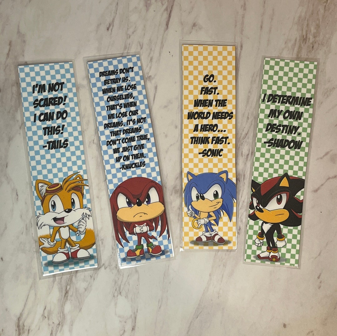 Fast Flying Punchy Emo Hedgehog Fox Echidna Game Hero Bookmark - Etsy