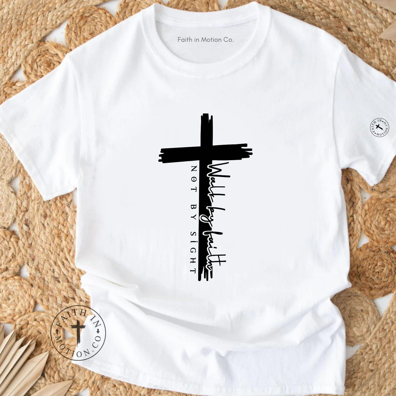 Faith Based Tee: Walk by Faith, Christian Apparel - Etsy