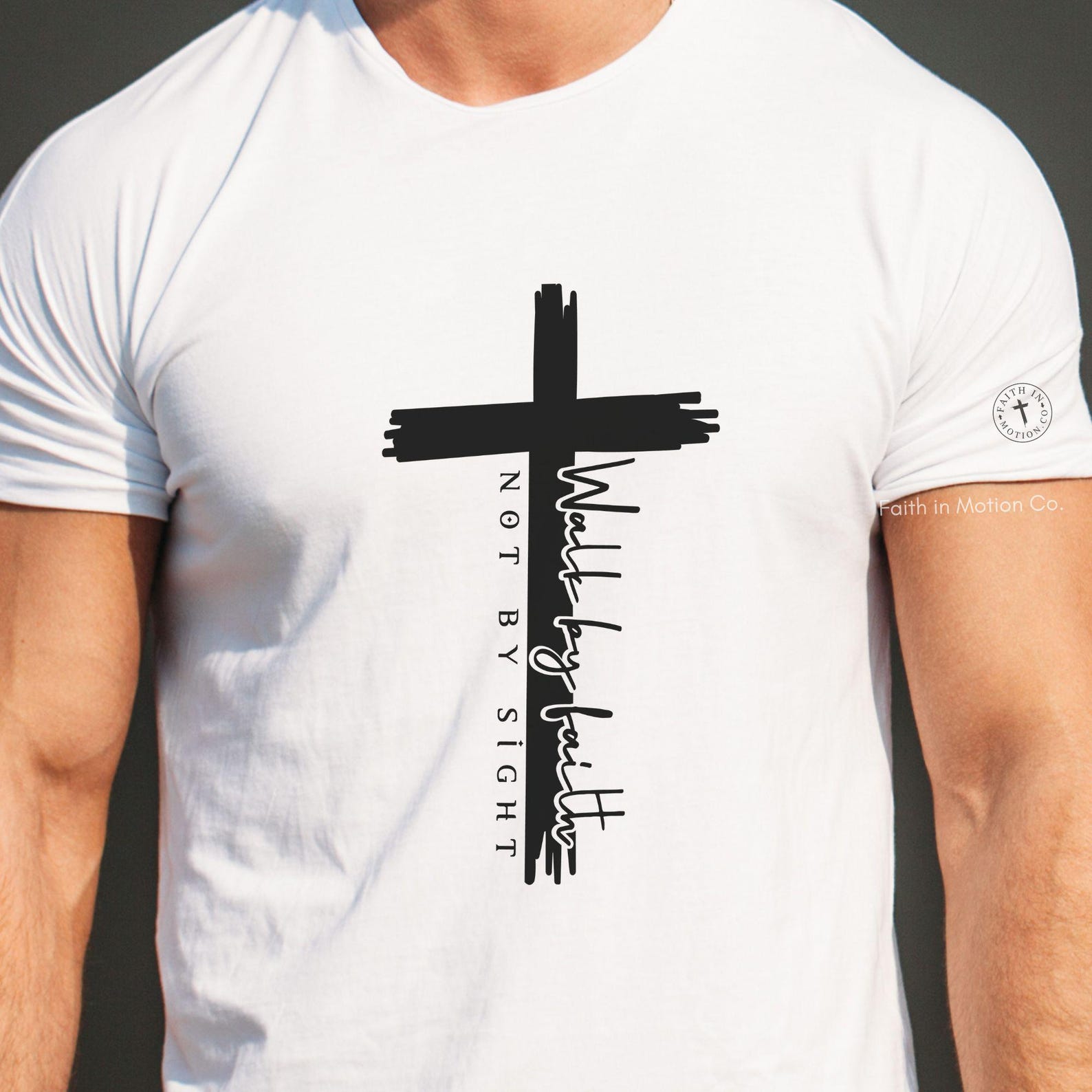 Faith Based Tee: Walk by Faith, Christian Apparel - Etsy