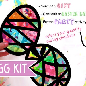 Easter Egg Suncatcher Kit - Kids Craft Kit- Arts and Crafts Kit for ...
