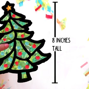Christmas Trees Kids Craft Holiday Stained Glass Suncatcher - Etsy Canada