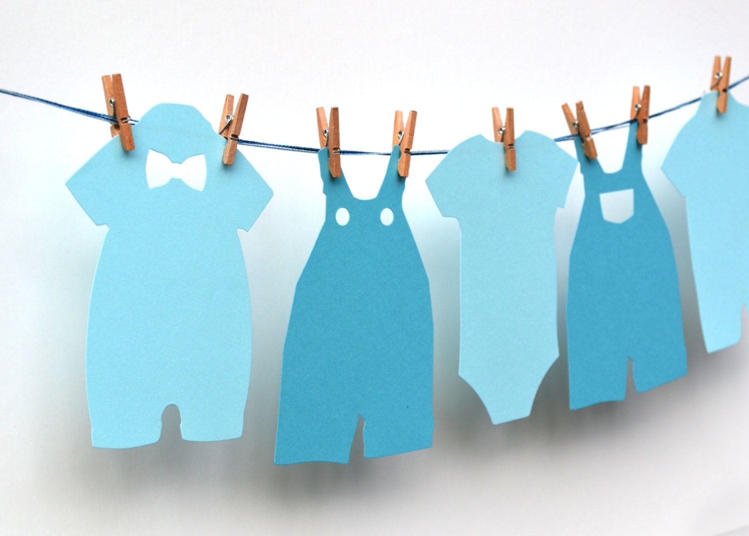 Little Man Large Baby Clothes Paper Tags, Die Cuts, Baby Shower All in ...