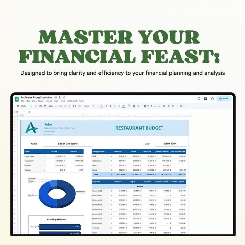 Restaurant Budget Templates Excel | Food Cost and Expense Tracker ...