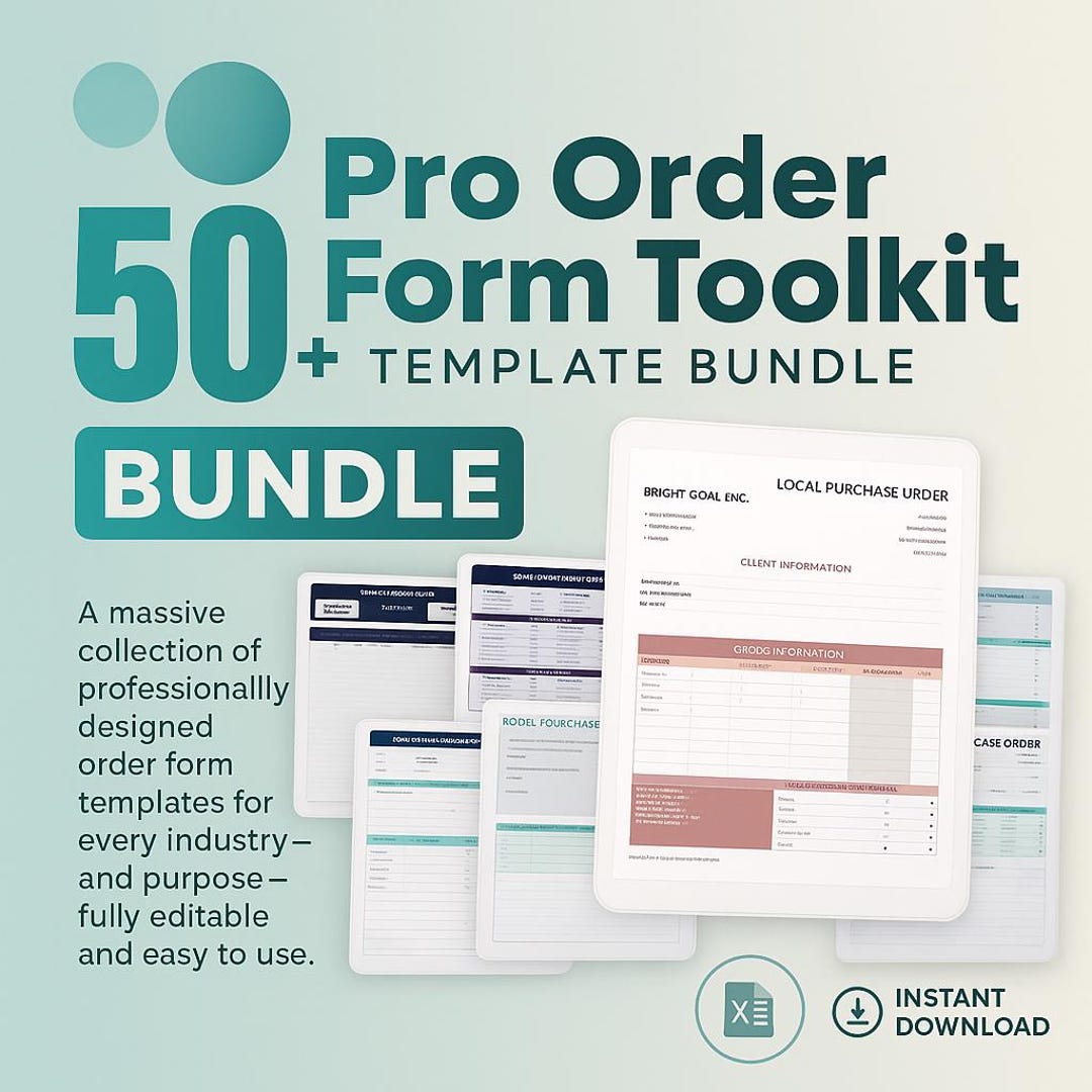 50+ Pre-order Form Template Bundle Excel | Business Order Tracker ...
