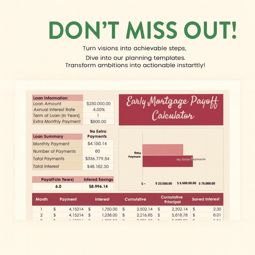 Early Mortgage Payoff Calculator Excel | Loan Amortization Schedule ...