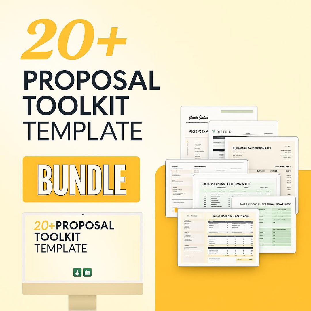 20+ Proposal Toolkit Template Bundle Excel | Business Proposal Forms ...