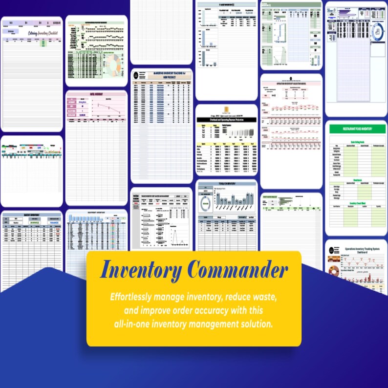 20+ Inventory Commander Excel Template Bundle | Stock Management ...