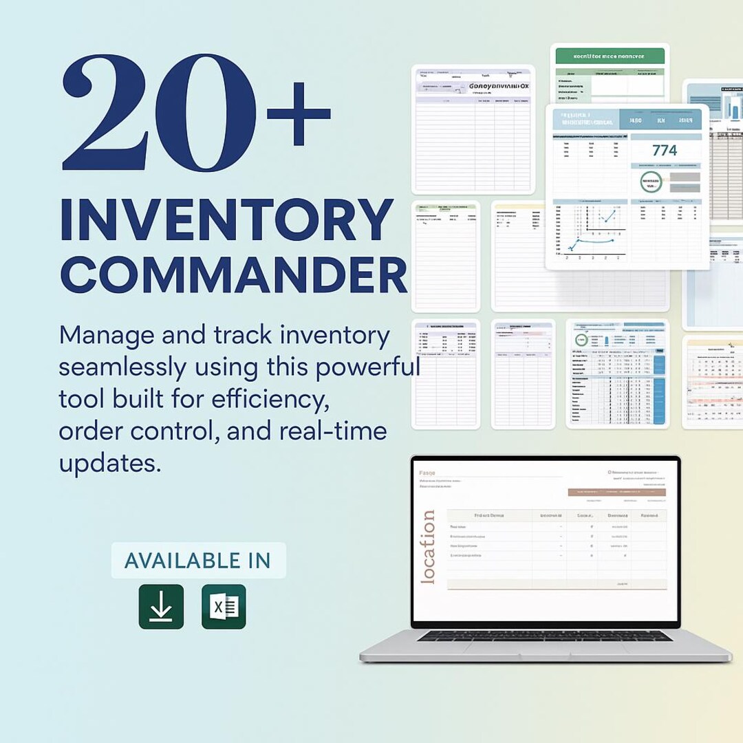 20+ Inventory Commander Excel Template Bundle | Stock Management ...