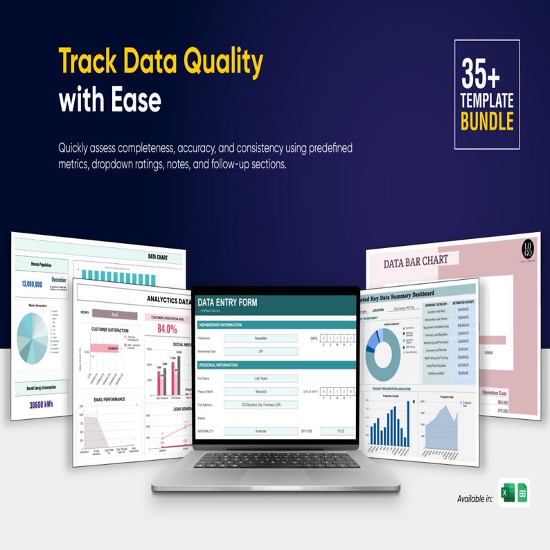 35+ All-in-one Data Toolkit Template Bundle Excel | Business Analytics ...