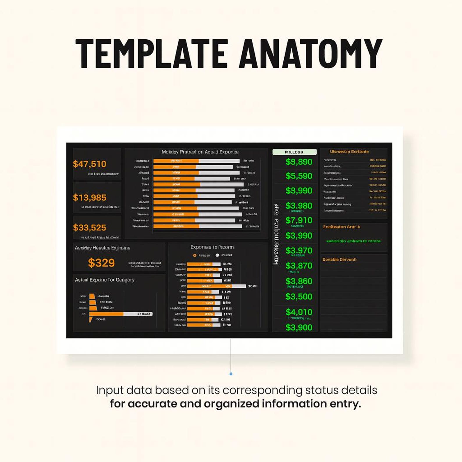 Data Visualization Bar Chart Template Excel | Interactive Dashboard ...