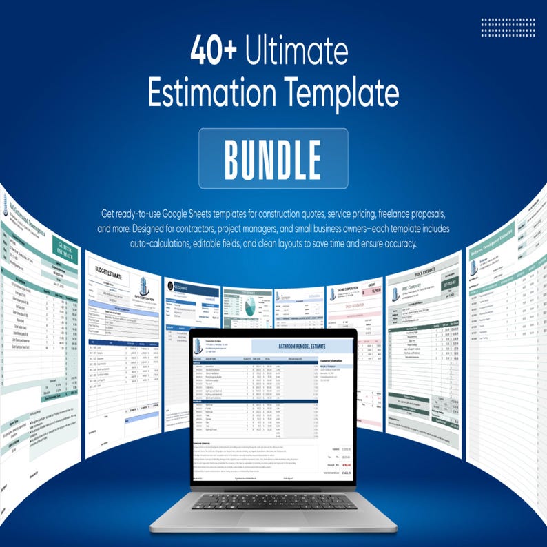 40+ Estimation Template Bundle Excel | Cost & Project Estimator ...