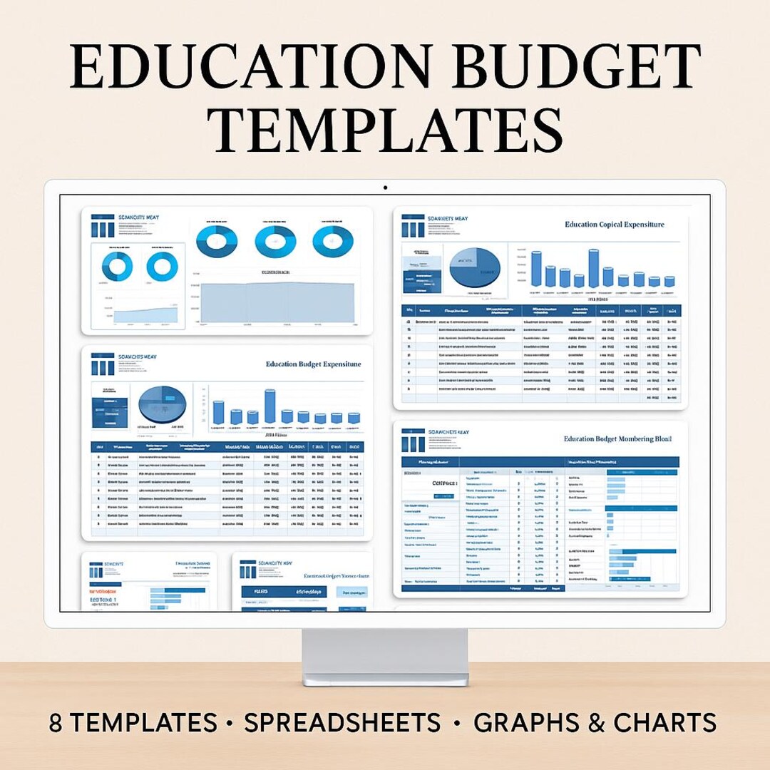 8+ Education Budget Template Bundle Excel | School Finance Tracker ...