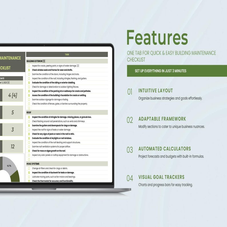 Building Maintenance Checklist Template – Property Repair & Inspection ...