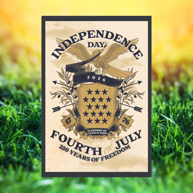Independence Day Garden & Yard Flag | Charlie Kirk | Double-sided USA ...
