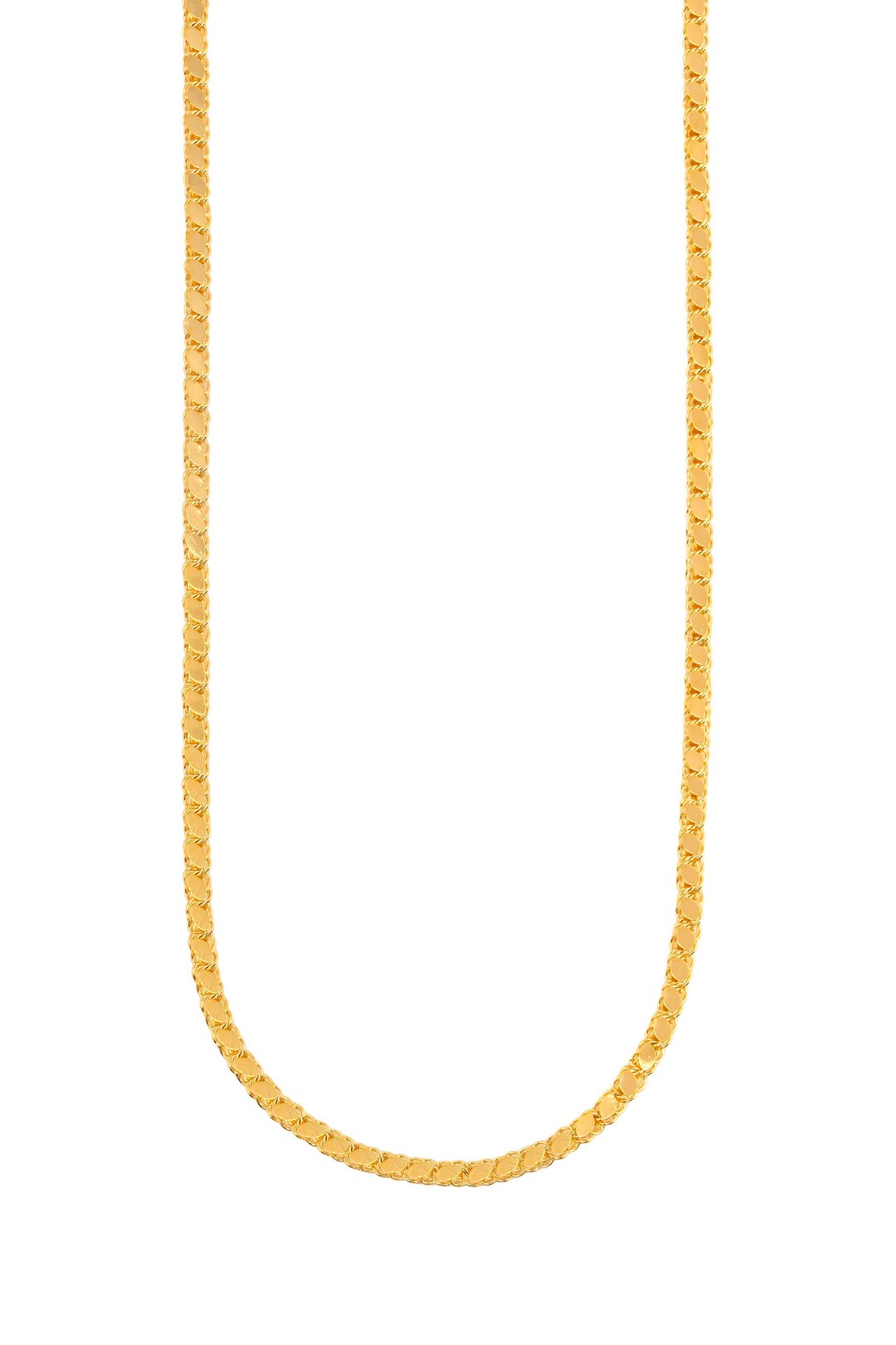 22K Gold Plated Arpa Chain Necklace: Turkish Handmade Jewelry - Etsy