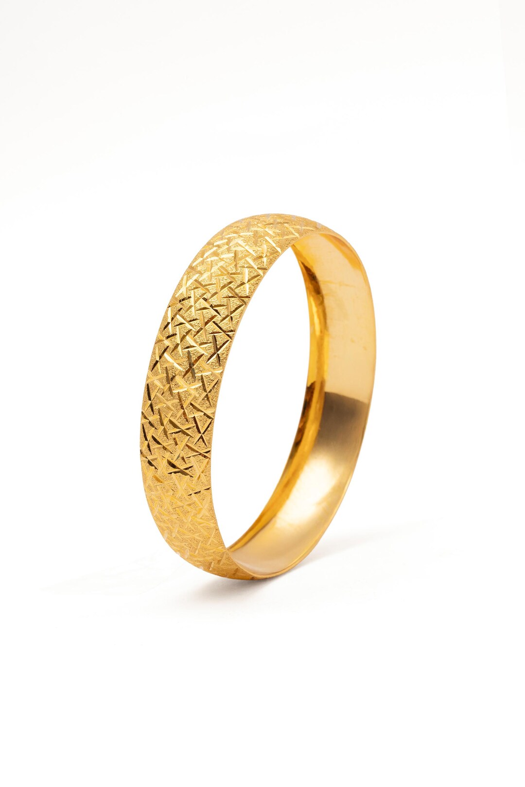 22K Gold Plated Bangle: Handmade Turkish Textured Bracelet - Etsy Australia