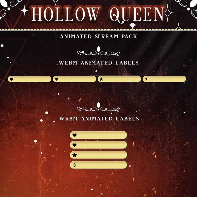 Animated Hollow Queen Overlays Hollow Queen Stream Package Stream ...