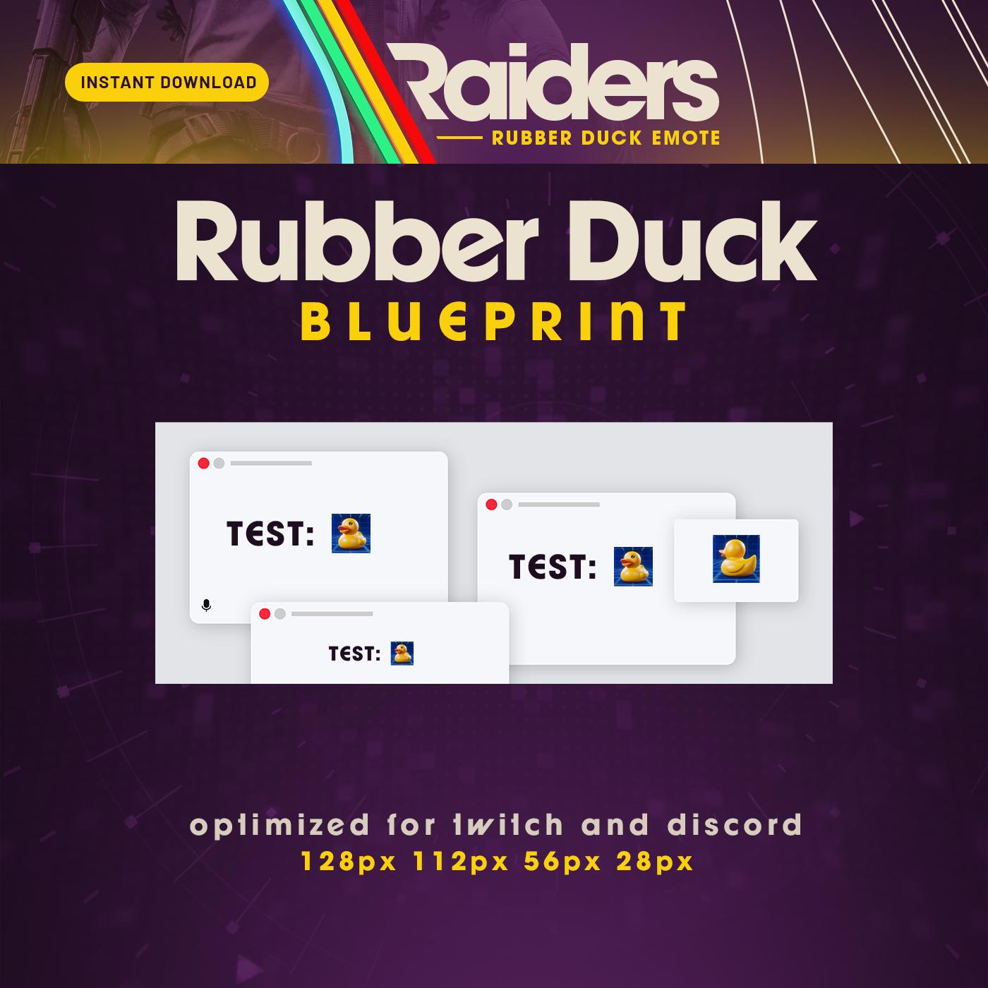 Arc Raiders 3D Rubber Duck Blueprint Animated Emotes – Stream & Chat ...