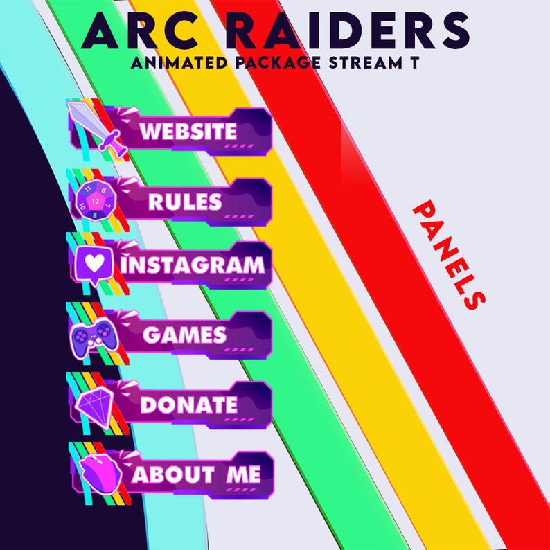 Arc Raiders Twitch Overlay | Animated Scenes | Kick | Youtube | Pack of ...