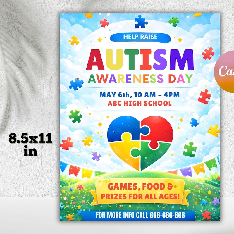 Autism Flyer - Etsy
