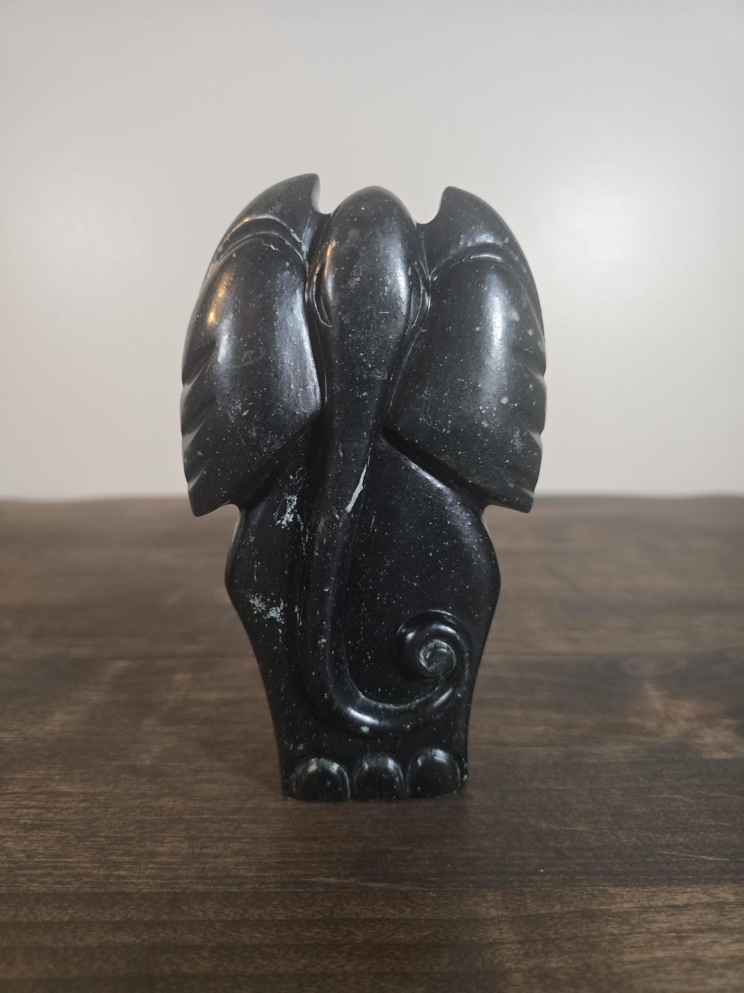 Hand Carved Soapstone Elephant Sculpture - Etsy