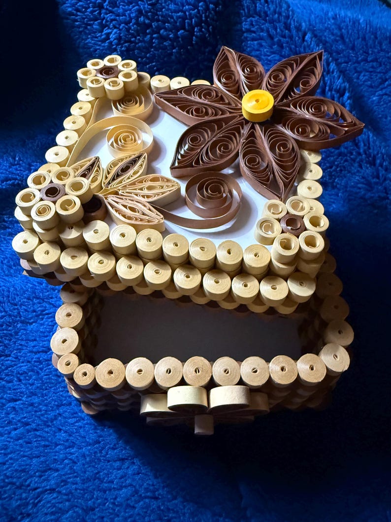Quilling Square Box 10 X 4.5cm - Etsy