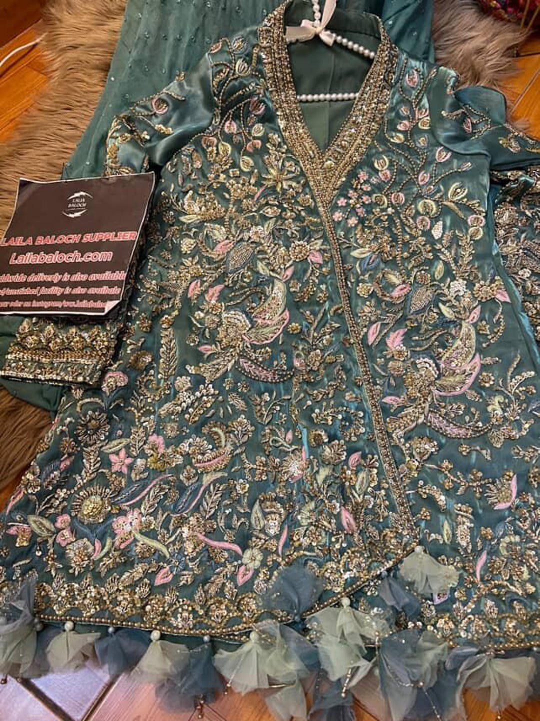 This Stunning Outfit is an Embroidered Formal Frock From the Designer ...