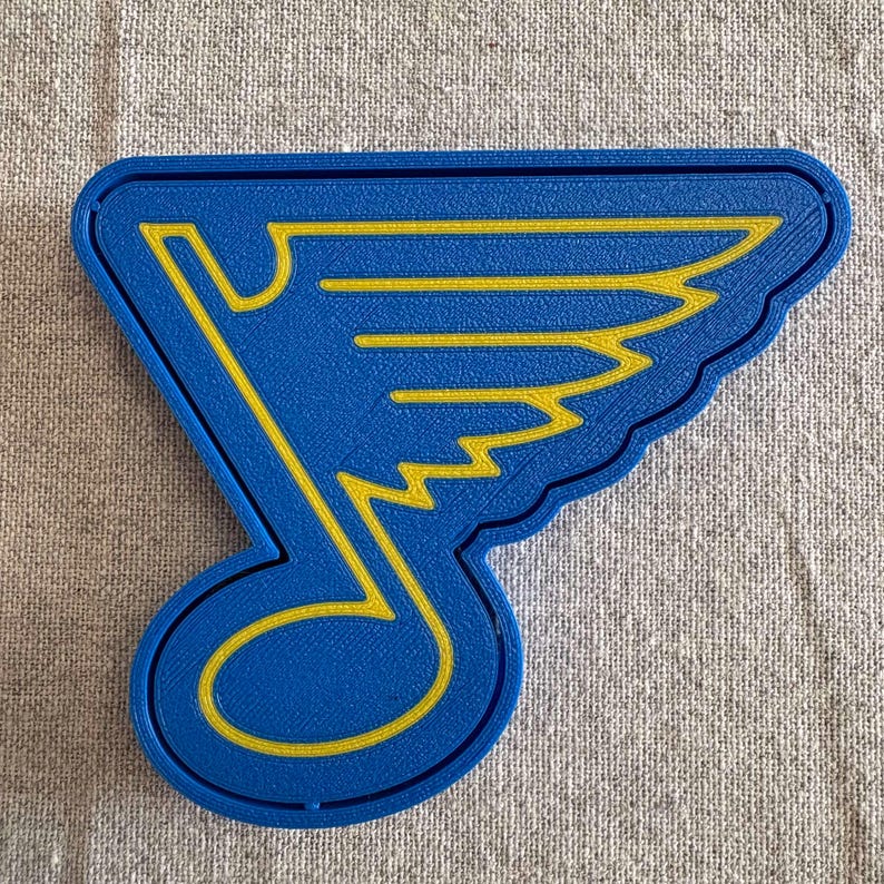 St. Louis Blues Cookie Cutter | NHL Sports Fan Gift | Sports Party Supplies | Fun Cookie Stamp ...