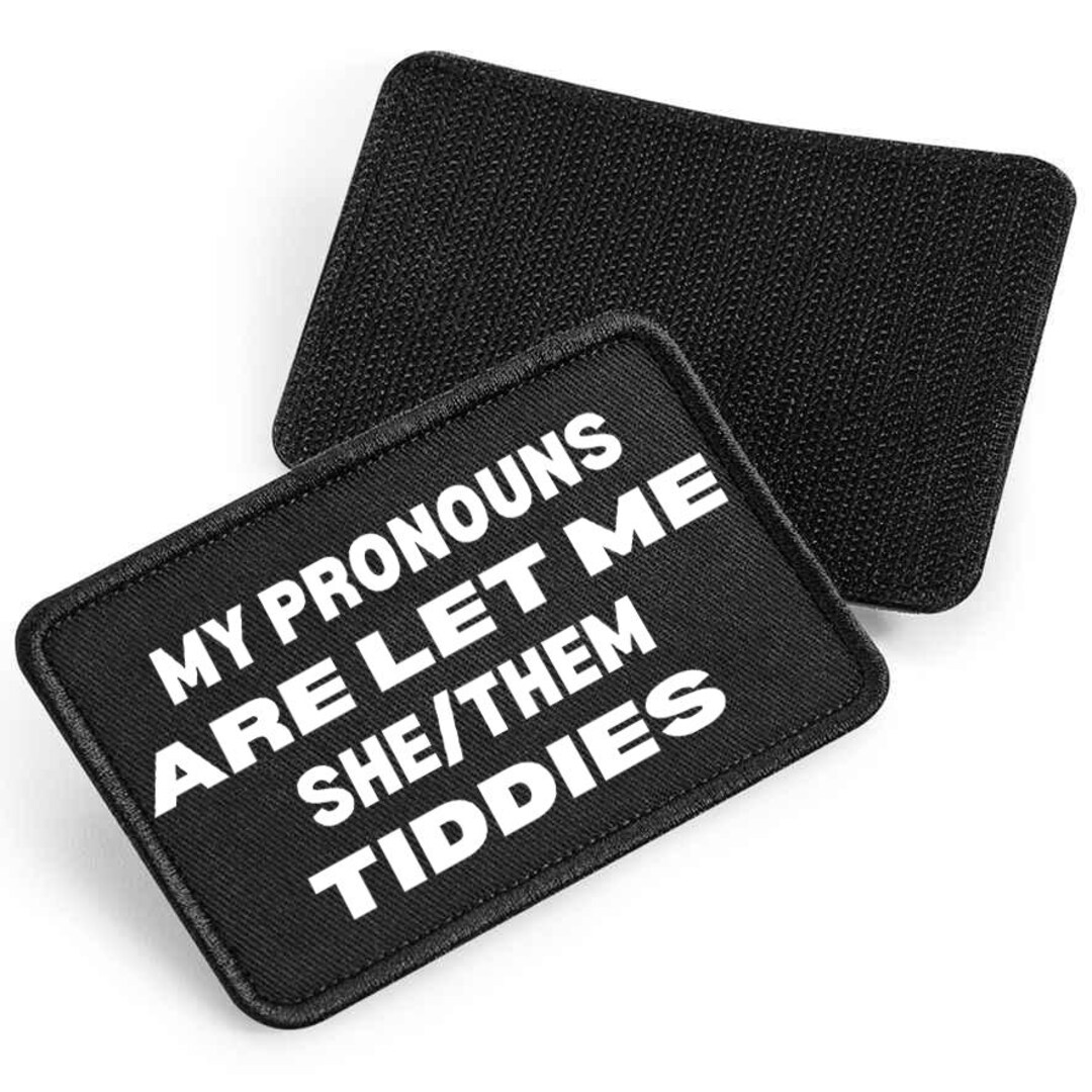 Pronouns... Rude Velcro Patch | Military, Gym, Crossfit Patch ...