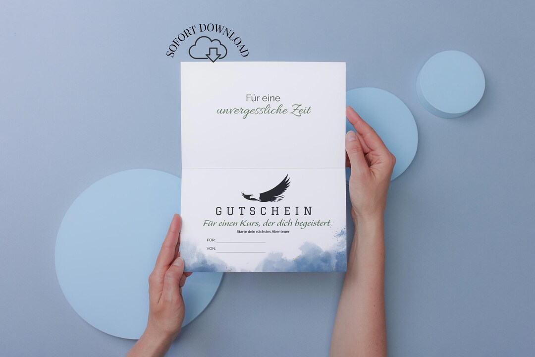 Course Voucher: Digital Template for Printing, Folding, and Gifting at ...