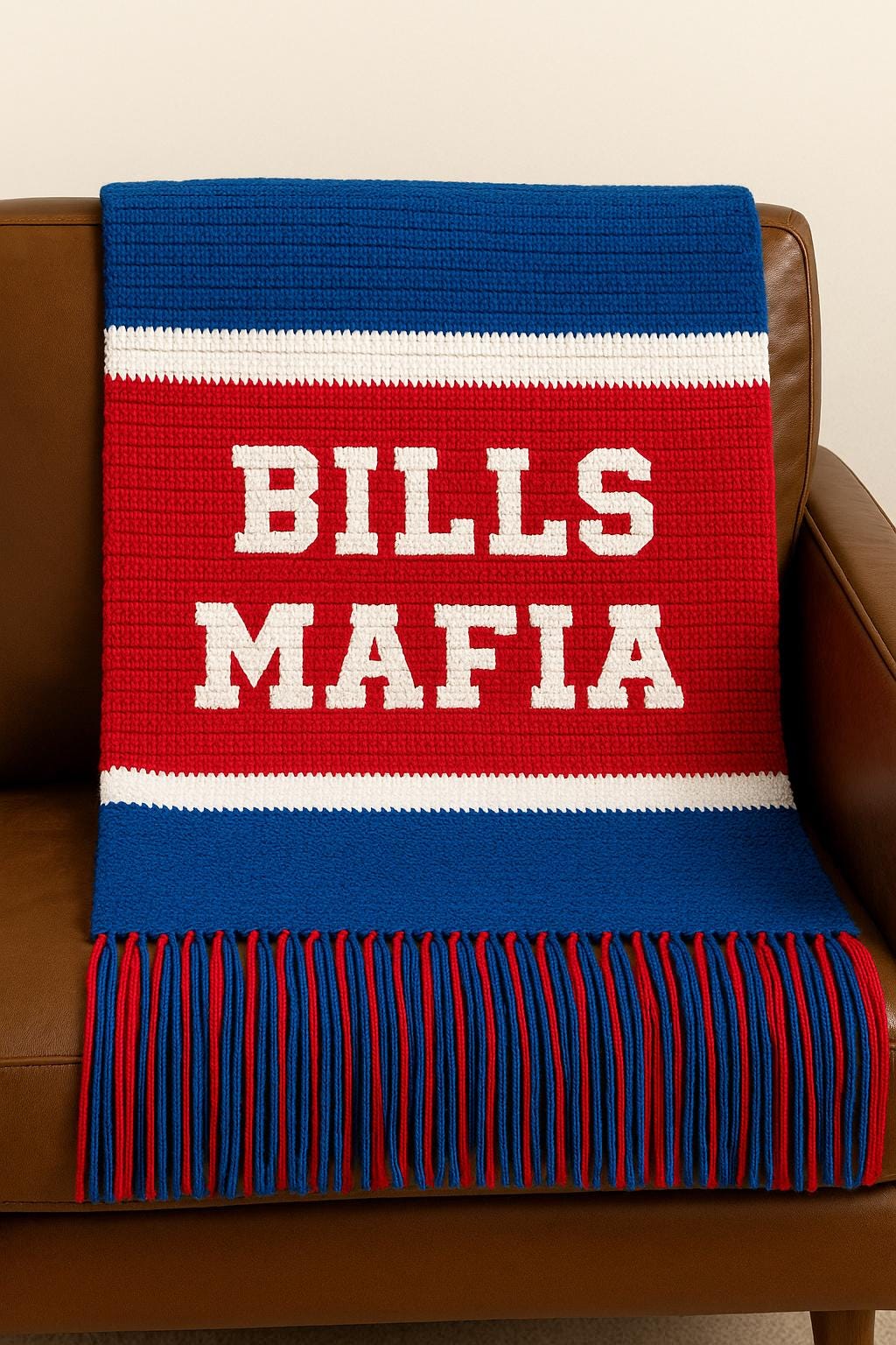 Buffalo Bills Inspired Crochet Throw – BILLS MAFIA Graphgan Pattern - Etsy