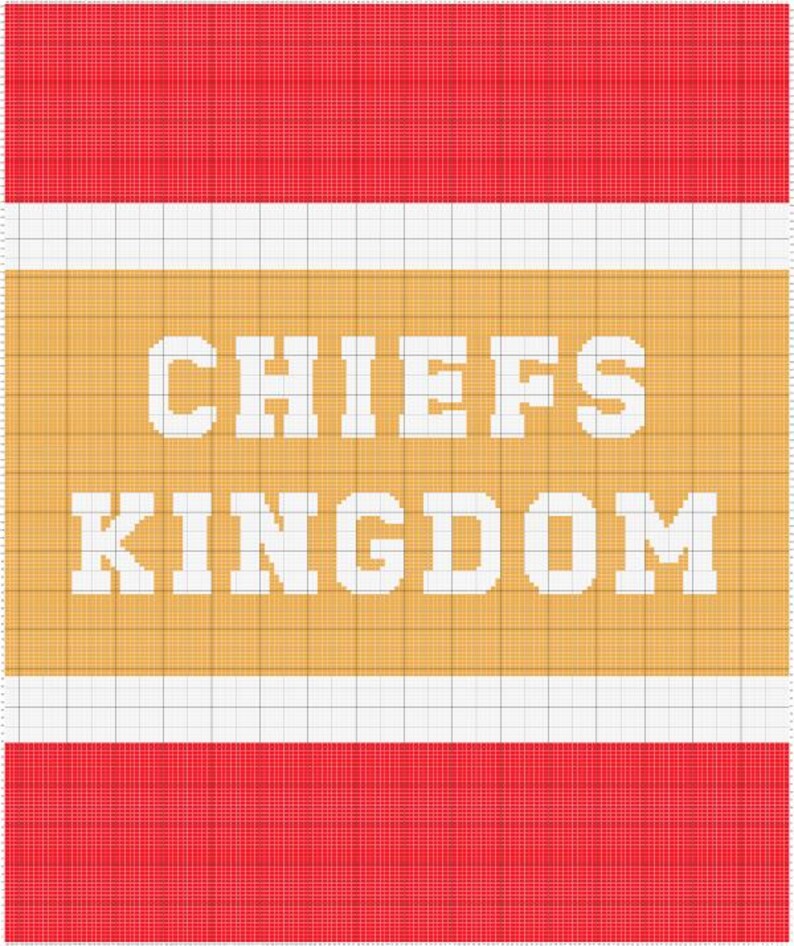 Kansas City Chiefs Inspired Crochet Throw – CHIEFS KINGDOM Graphgan ...