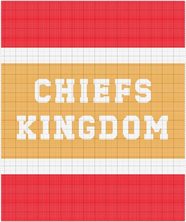 Kansas City Chiefs Inspired Crochet Throw – CHIEFS KINGDOM Graphgan ...
