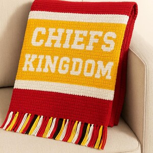 Kansas City Chiefs Inspired Crochet Throw – CHIEFS KINGDOM Graphgan ...