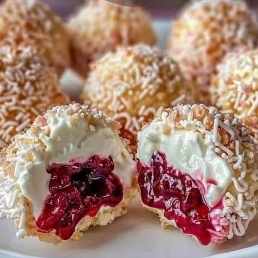 Snow-kissed Cream & Berry Bliss Bites Recipe | White Chocolate Dessert ...