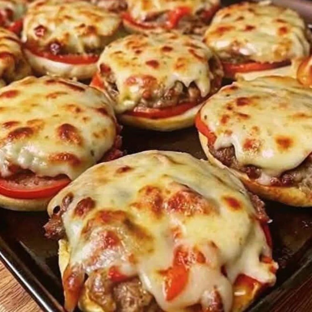 Mini Pizza Burgers Recipe | (digital Download) - Etsy Canada