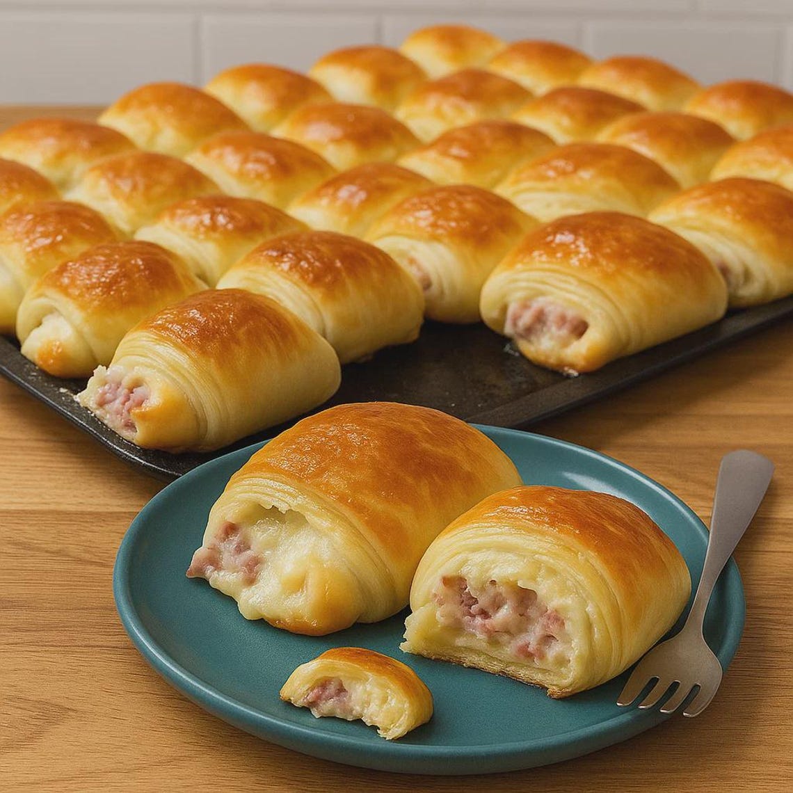 Savory Sausage & Cream Cheese Croissants Recipe | Easy Snack or ...