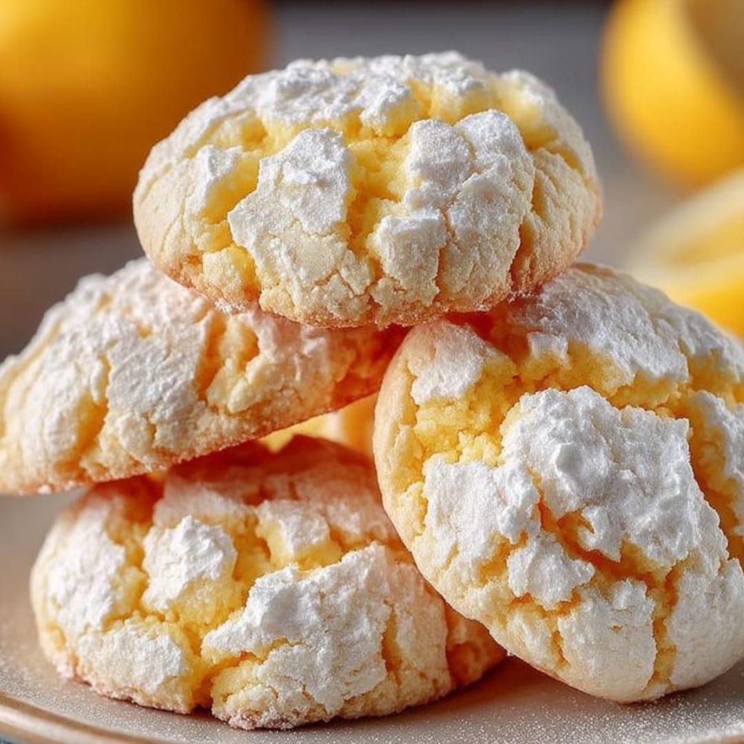 Lemon Crinkle Cookies Recipe | Zesty Dessert (digital Download) - Etsy