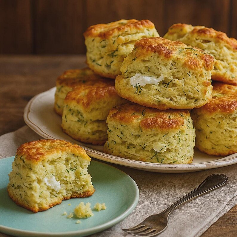 Fluffy Feta-dill Biscuits Recipe | Savory Mediterranean Delight ...