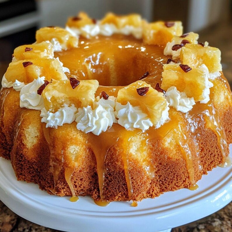 Coconut Glaze Cake Recipe | Tropical Pineapple Digital Download - Etsy