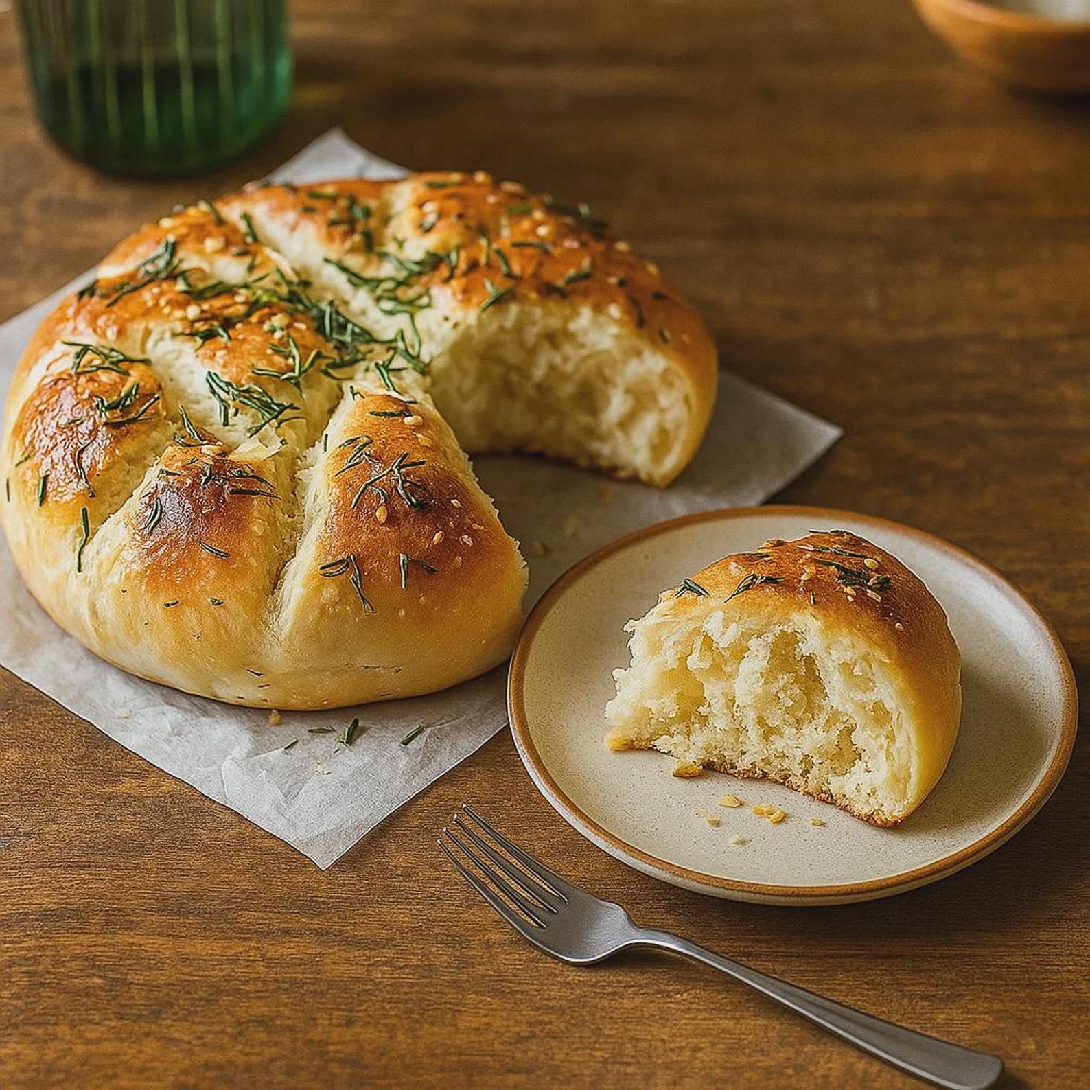 Roasted Garlic Rosemary Artisan Bread Recipe | Rustic No-knead Loaf ...