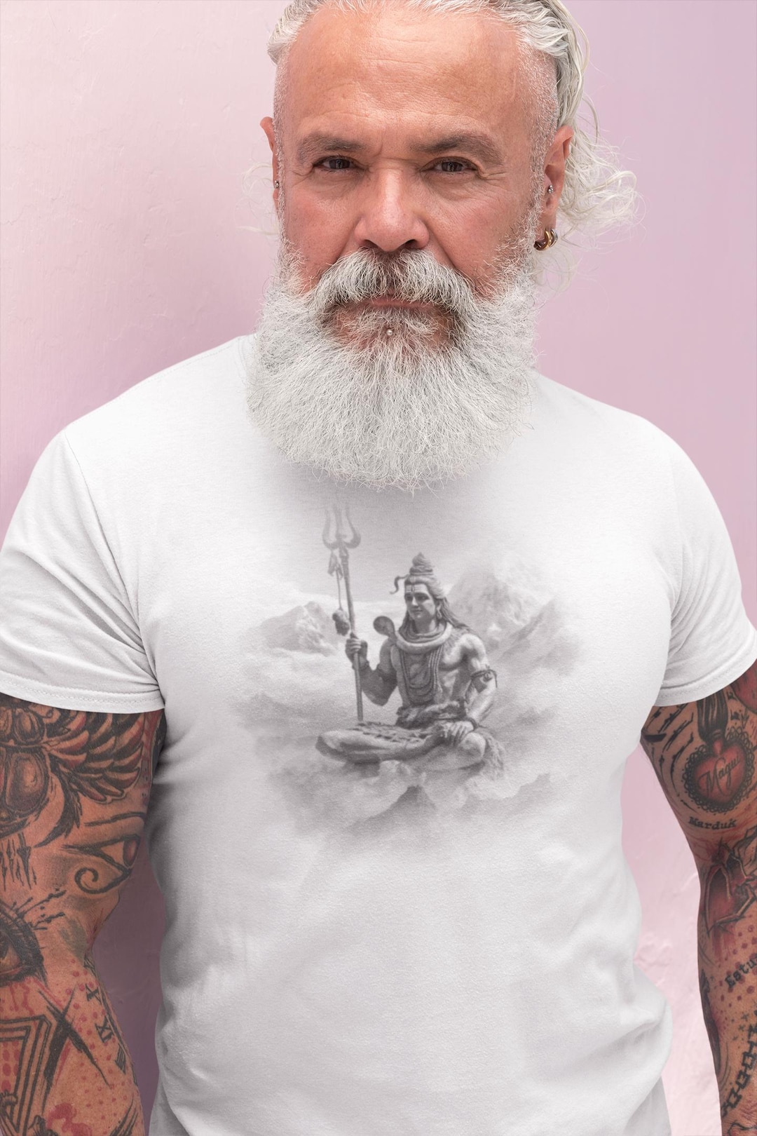 Spiritual Meditation Tee, Shiva Artwork Shirt, Yoga Lover Gift, Unisex ...