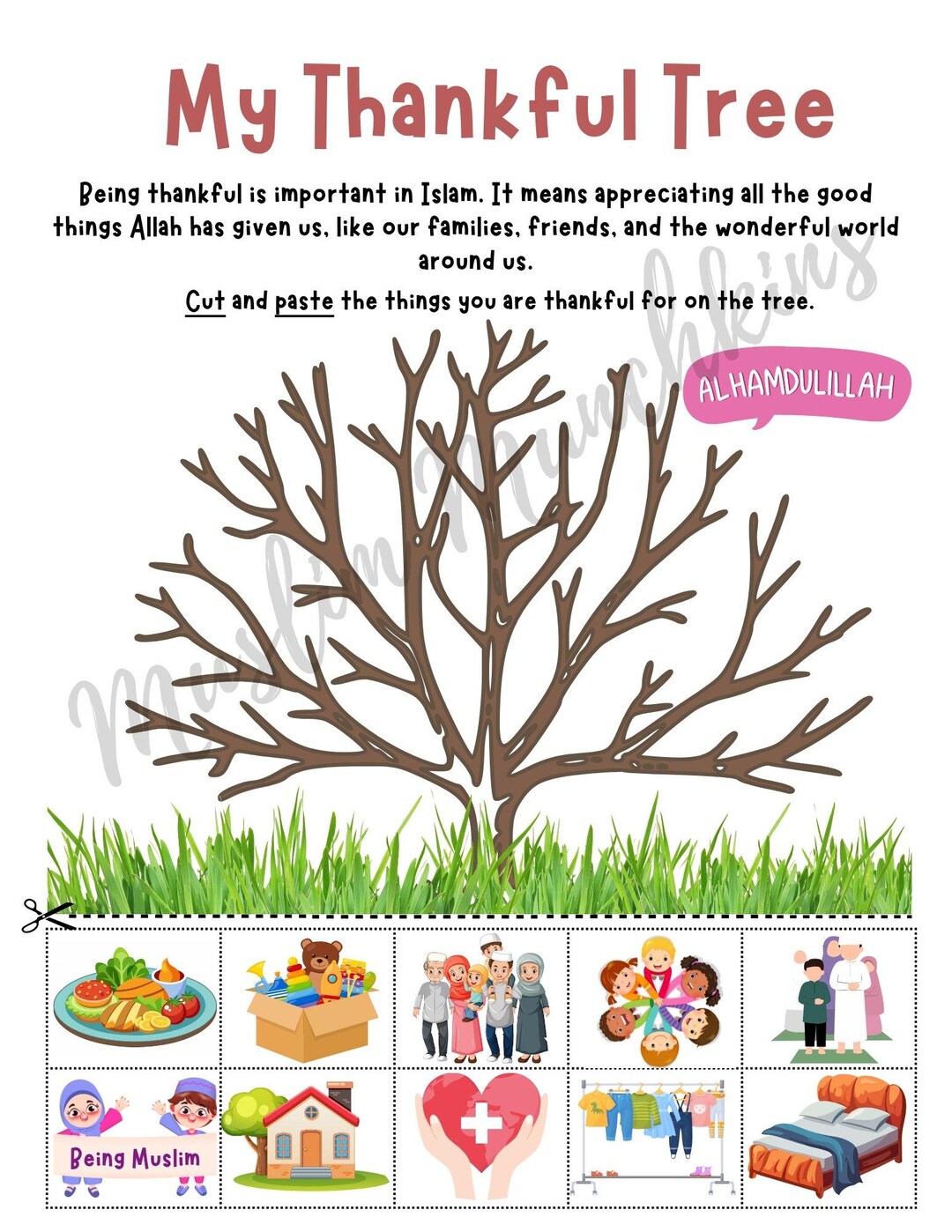 My Thankful Tree | Printable Gratitude Activity for Kids - Etsy