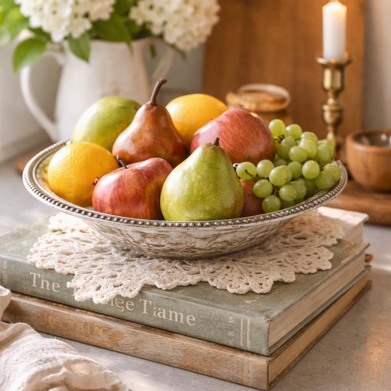 Silver Plated Rim Bowl - Etsy
