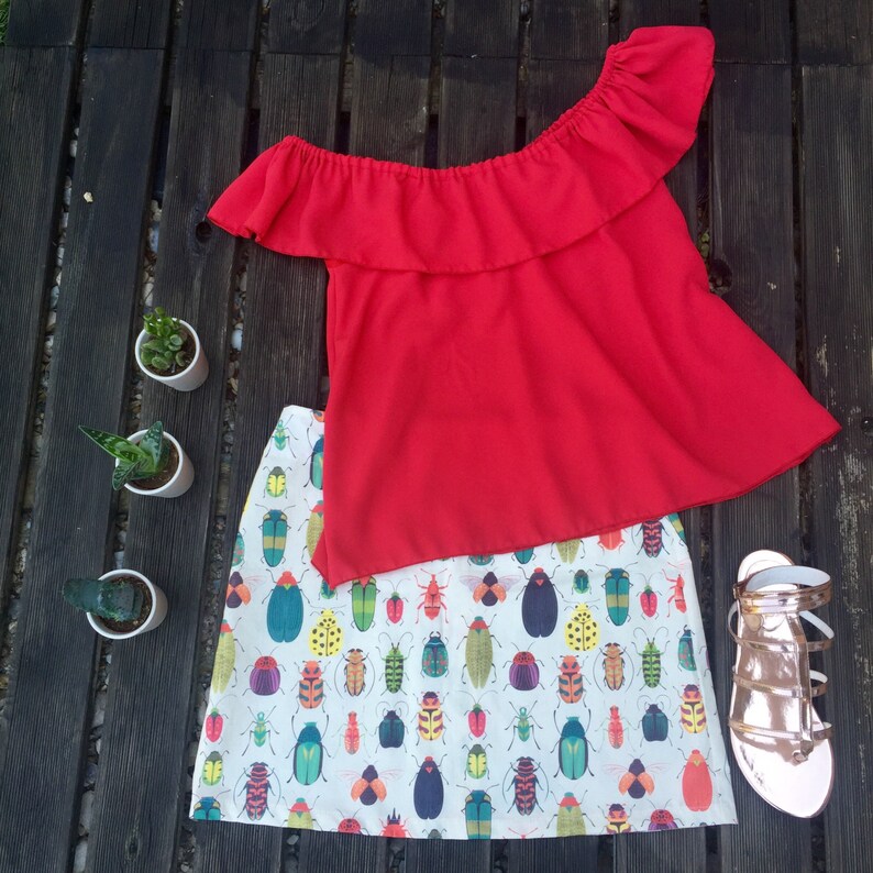Mini Falda Insectos Bichos Colores Ropa Divertida | Etsy