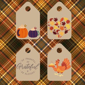 Rustic Thanksgiving Gift Tags: Farmhouse Style, Editable Template ...